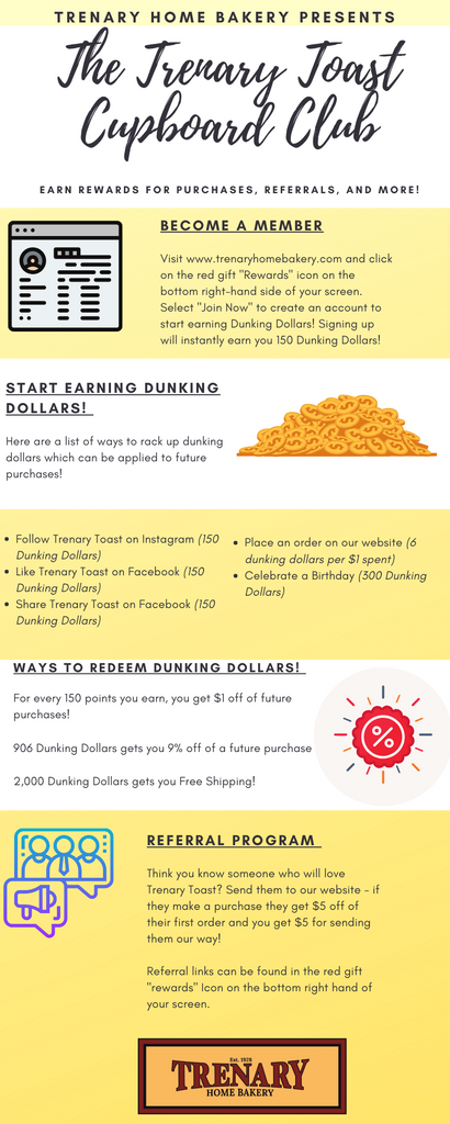 Introducing the Trenary Toast Cupboard Club! – Trenary Home Bakery